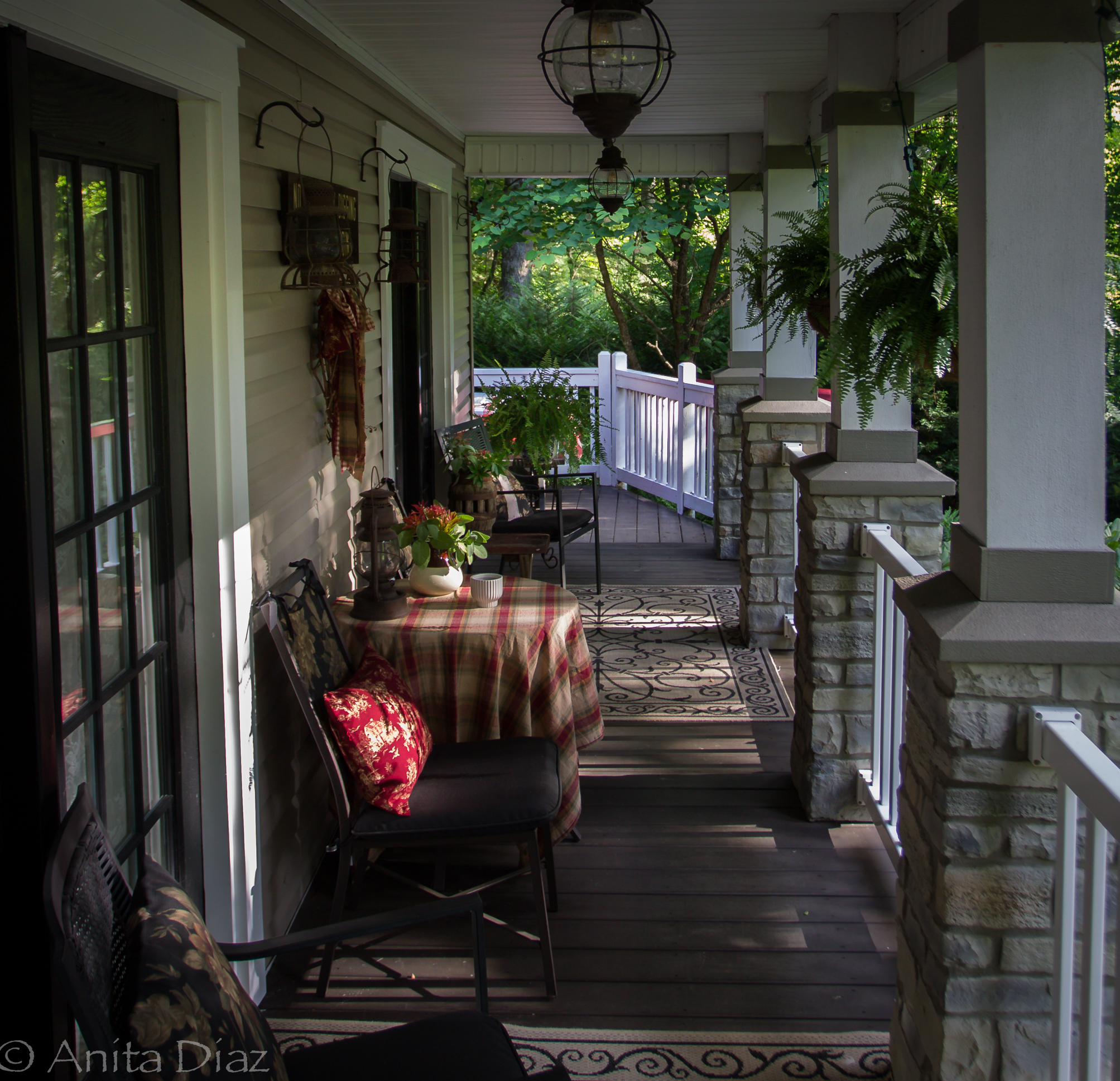 Porch styling Tips - Whispering Pines Homestead