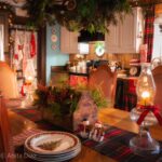Merry Christmas cottage kitchen and dining - Whispering Pines Homestead